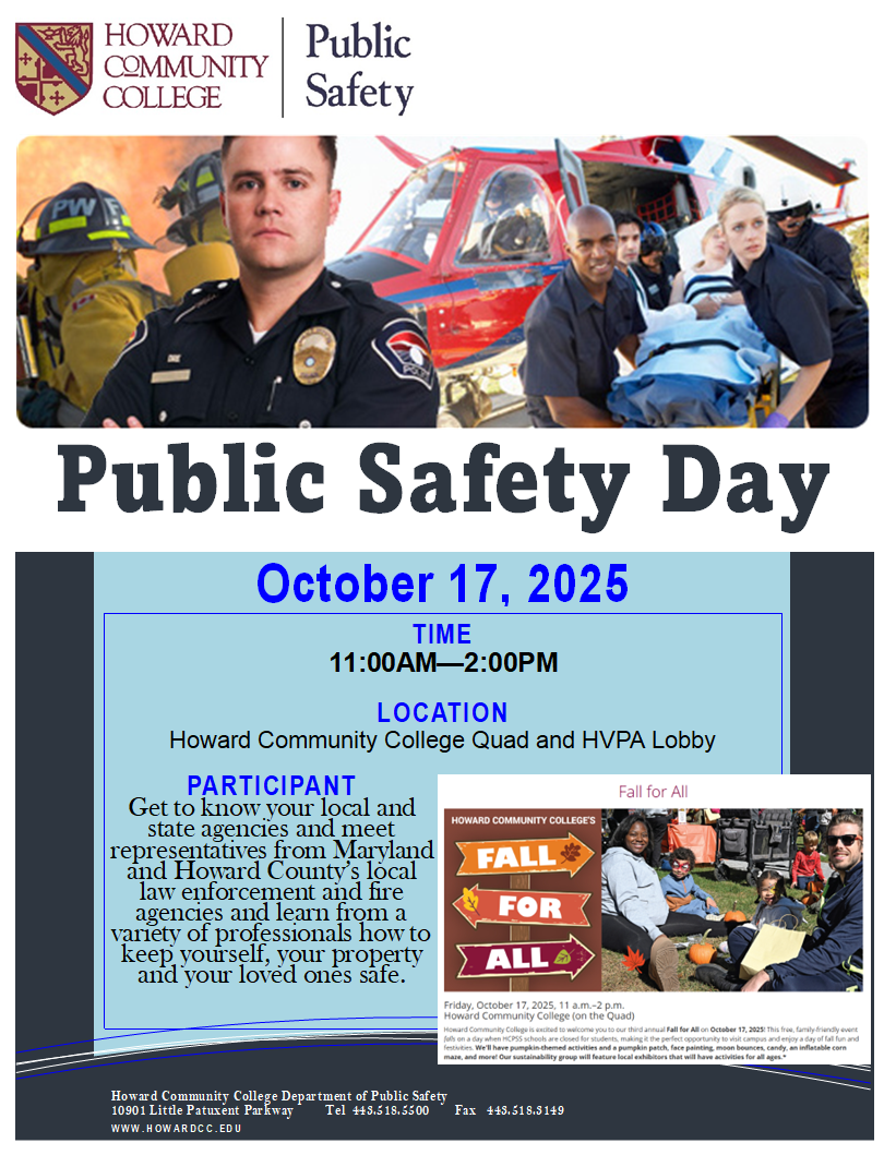 Howard Community College Public Safety Day 2025